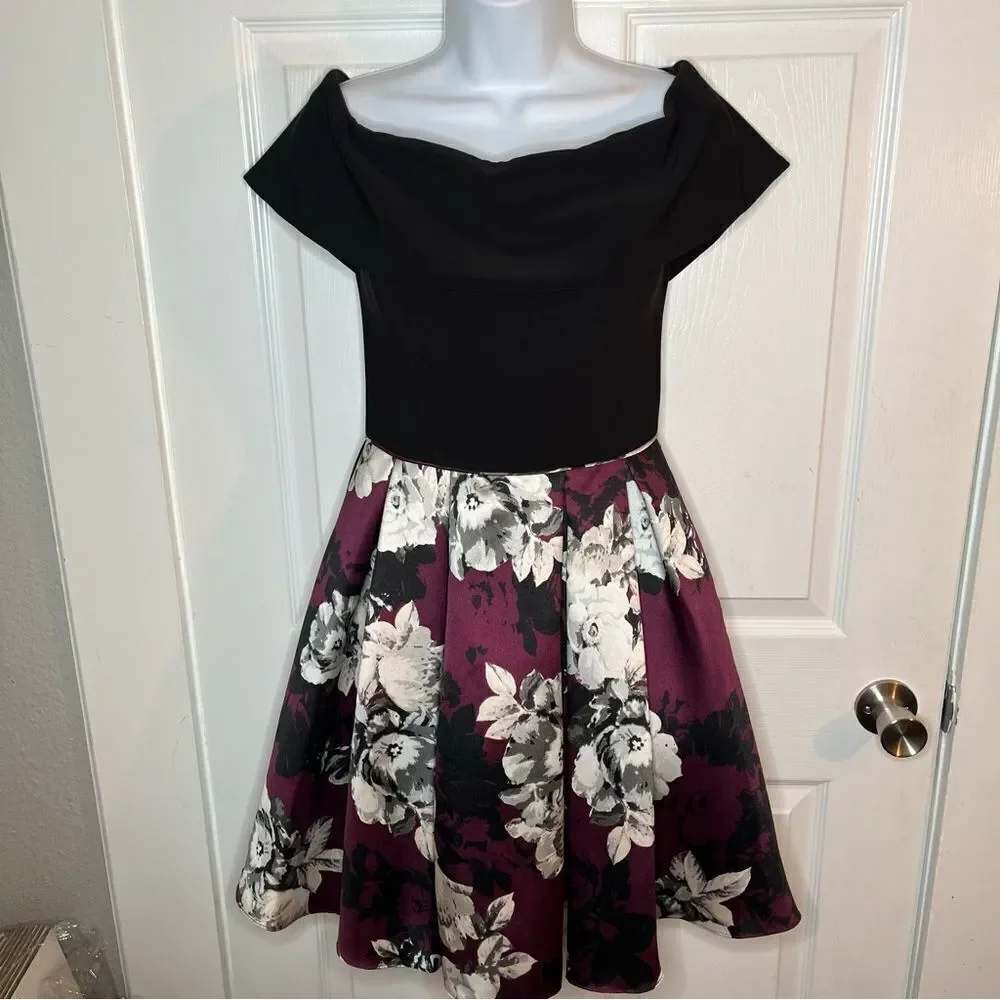 Betsy & Adam | Dresses | Betsy Adam Formal Dress Off Theshoulder Fit ...